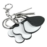 China Personalized Sublimation Blank Leather Keychain Pendant for sale