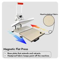 China 2D Sublimation Flat Heat Press Automatic Magnetic Machine For T-Shirt  Phone Case Puzzle Mouse Pad for sale