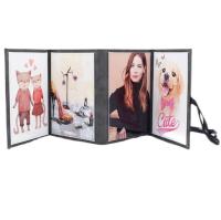 China Foldable Sublimation PU Leather Photo Album personalized picture frames Valentine'S Day Birthday Day Wedding Love Gifts for sale