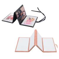 China Foldable Sublimation PU Leather Photo Album personalized picture frames Valentine'S Day Birthday Day Wedding Love Gifts for sale
