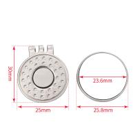 China Sublimation Blank Golf Hat Clip Magnetic Ball Marker Personalized Golf Gifts for sale