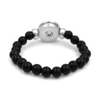 China Sublimation Blank Black Stretchy Elastic Band Glass Bead Bracelet Country Flag Bracelet Palestine Lives Beaded Bracelet for sale