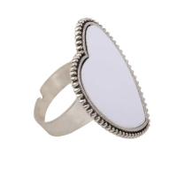 China Heart Silver Sublimation Ring Blanks Custom Finger Ring Jewelry Women Gifts Promotion for sale