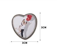 China Heart Silver Sublimation Ring Blanks Custom Finger Ring Jewelry Women Gifts Promotion for sale