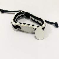 China Sublimation KPOP Group Woven Bracelet Diy Custom Anime-Themed Crystal Inlaid Colorful Adjustable Wristband for sale