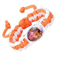 China Sublimation KPOP Group Woven Bracelet Diy Custom Anime-Themed Crystal Inlaid Colorful Adjustable Wristband for sale