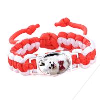 China Sublimation KPOP Group Woven Bracelet Diy Custom Anime-Themed Crystal Inlaid Colorful Adjustable Wristband for sale
