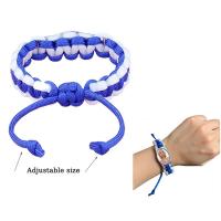 China Sublimation KPOP Group Woven Bracelet Diy Custom Anime-Themed Crystal Inlaid Colorful Adjustable Wristband for sale
