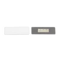 China Coated Sublimation Aluminum Name Tag Custom Print Name Badge Pin Clips for sale