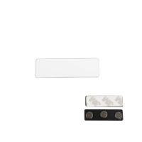 China Coated Sublimation Aluminum Name Tag Custom Print Name Badge Pin Clips for sale