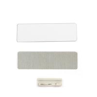 China Coated Sublimation Aluminum Name Tag Custom Print Name Badge Pin Clips for sale