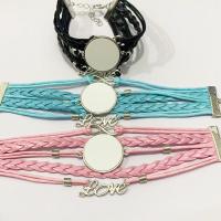 China DIY Sublimation Gifts Customized Sublimation Blanks Love Bracelet for sale