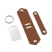 China Custom Leather Key Chain Sublimation Metal Keychain With Printable Aluminum Sheet for sale
