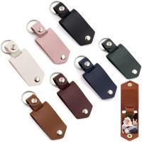 China Custom Leather Key Chain Sublimation Metal Keychain With Printable Aluminum Sheet for sale