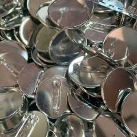 China Blank Sublimation Badge With Pin For DIY Patterns Pin Badge Metal Name Tag Accessories for sale