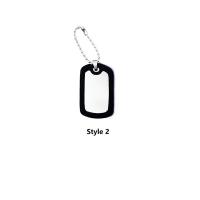 China Personalized Blank Stainless Steel ID Metal Dog Tags Name Tag Sublimation Dog Tag Blanks for sale