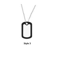 China Personalized Blank Stainless Steel ID Metal Dog Tags Name Tag Sublimation Dog Tag Blanks for sale