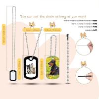 China Personalized Blank Stainless Steel ID Metal Dog Tags Name Tag Sublimation Dog Tag Blanks for sale