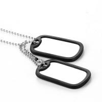 China Personalized Blank Stainless Steel ID Metal Dog Tags Name Tag Sublimation Dog Tag Blanks for sale