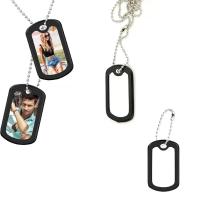 China Personalized Blank Stainless Steel ID Metal Dog Tags Name Tag Sublimation Dog Tag Blanks for sale