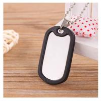 China Personalized Blank Stainless Steel ID Metal Dog Tags Name Tag Sublimation Dog Tag Blanks for sale