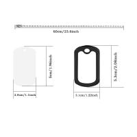 China Personalized Blank Stainless Steel ID Metal Dog Tags Name Tag Sublimation Dog Tag Blanks for sale