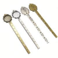China Sublimation Ruler Bookmark Base Tray Cabochon Base Blanks Settings And Glass Cabochon Cameo DIY Jewelry Making Accessories for sale