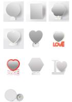 China Various Shape Of Smart Magic Mirror Sublimation Photo Frame Blanks for sale