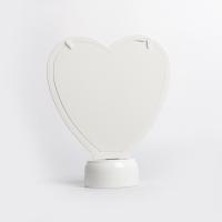 China Heart Shape Magic Mirror Sublimation Blank Photo Frame Custom Led Magic Mirror Photo Frame for sale