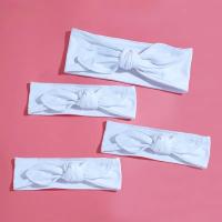 China Custom Soft White Sublimation Infant Headbands Hair Bows Fashion Women Headbands for sale