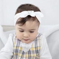 China Custom Soft White Sublimation Infant Headbands Hair Bows Fashion Women Headbands for sale
