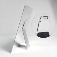 China Diy Sublimation Metal Photo Frame With Printable Metal Stand Custom Aluminium Picture Frames for sale