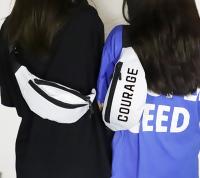 China Canvas Polyester Blank Sublimation Waist Bag Chest Bag Crossbody Bag Pack for sale
