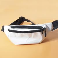 China Canvas Polyester Blank Sublimation Waist Bag Chest Bag Crossbody Bag Pack for sale