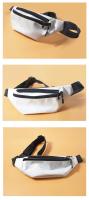 China Canvas Polyester Blank Sublimation Waist Bag Chest Bag Crossbody Bag Pack for sale