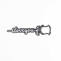 China Sublimation Blank Acrylic Rose Photo Ornaments Bookmarks Valentine'S Gift for sale