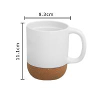 China Glossy Matte White Blank Sublimation Wood Base Ceramic Coffee Mug Sublimated Mugs Blanks With Lid for sale