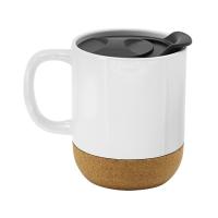 China Glossy Matte White Blank Sublimation Wood Base Ceramic Coffee Mug Sublimated Mugs Blanks With Lid for sale