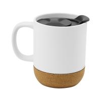 China Glossy Matte White Blank Sublimation Wood Base Ceramic Coffee Mug Sublimated Mugs Blanks With Lid for sale