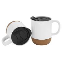 China Glossy Matte White Blank Sublimation Wood Base Ceramic Coffee Mug Sublimated Mugs Blanks With Lid for sale