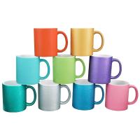 China Multiple Color Sublimation Ceramic 11 Oz Coffee Cups Oil Painting Textured Mug Printable Milk Mug for sale