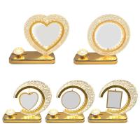 China Multiple Styles Sublimation Led Table Night Lamp Blank Heart Circle Sublimation Led Night Light Photo Lamp Blank With Photo Frame for sale