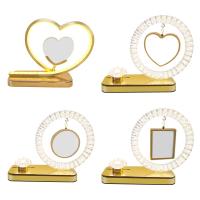 China Multiple Styles Sublimation Led Table Night Lamp Blank Heart Circle Sublimation Led Night Light Photo Lamp Blank With Photo Frame for sale