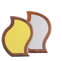 China Personalized Logo Sublimation Memorial Souvenir Wooden Honor Medal Blank Trophy Shields And Awards Plaque for sale