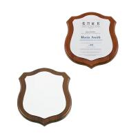 China Personalized Logo Sublimation Memorial Souvenir Wooden Honor Medal Blank Trophy Shields And Awards Plaque for sale