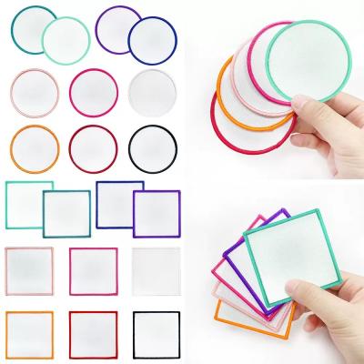 China Custom Sublimated Patches Hat Patches Blank Patches For Heat Press for sale