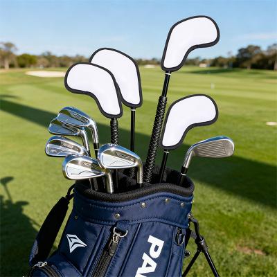 China Customizable PU Leather Anti-Scratch Golf Club Covers Sublimation Blank Golf Wedge Iron Head Cover for sale