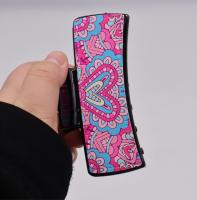 China Personalized Claw Clip Double Sided Printing Plastic Colored Blank Sublimation Hair Clip With Printable Leather Sheet for sale