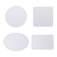 China Sublimation PU Leather Hat Patch Heat Transfer Logo Patch For Clothing Brand Accessories In Various Shapes for sale