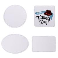 China Sublimation PU Leather Hat Patch Heat Transfer Logo Patch For Clothing Brand Accessories In Various Shapes for sale